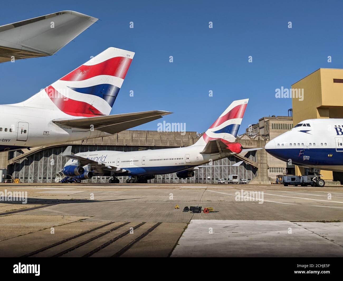 The Last 4 British Airways Boeing 747's awaiting transfer to the scrap ...