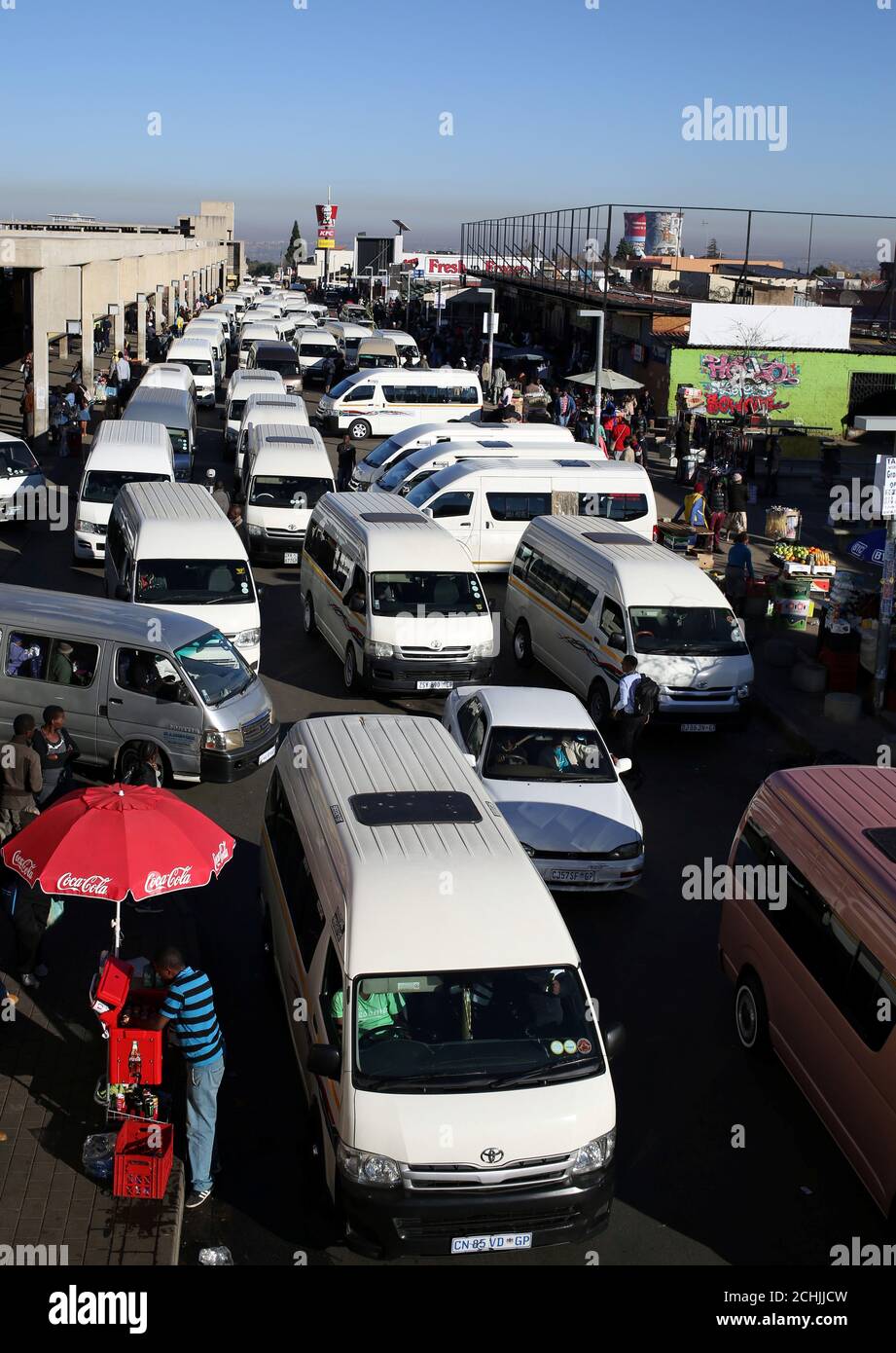 South africa minibus taxi rank hi-res stock photography and images - Alamy