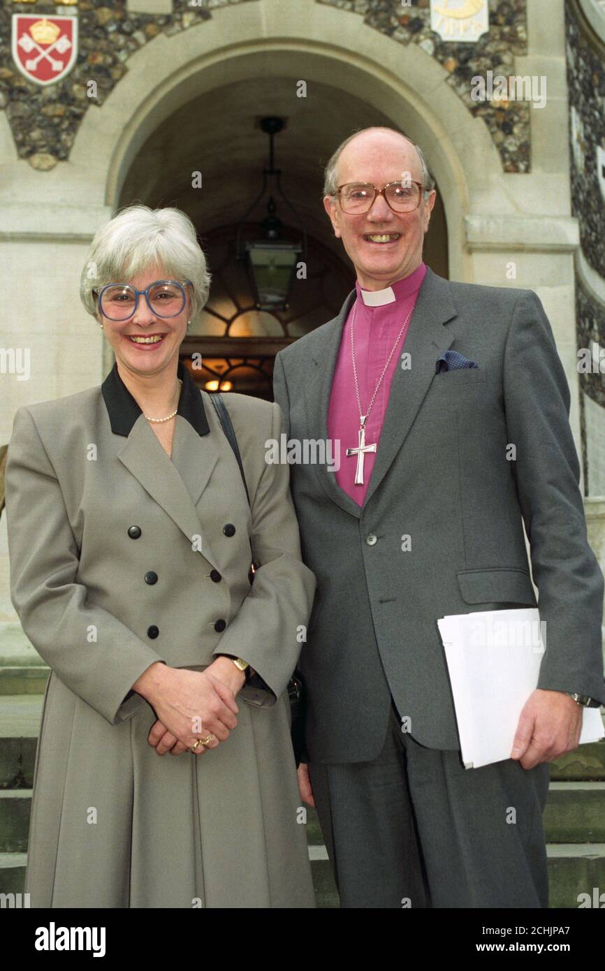 Right Reverend Michael Turnbull, the Bishop of Rochester, with his wife ...