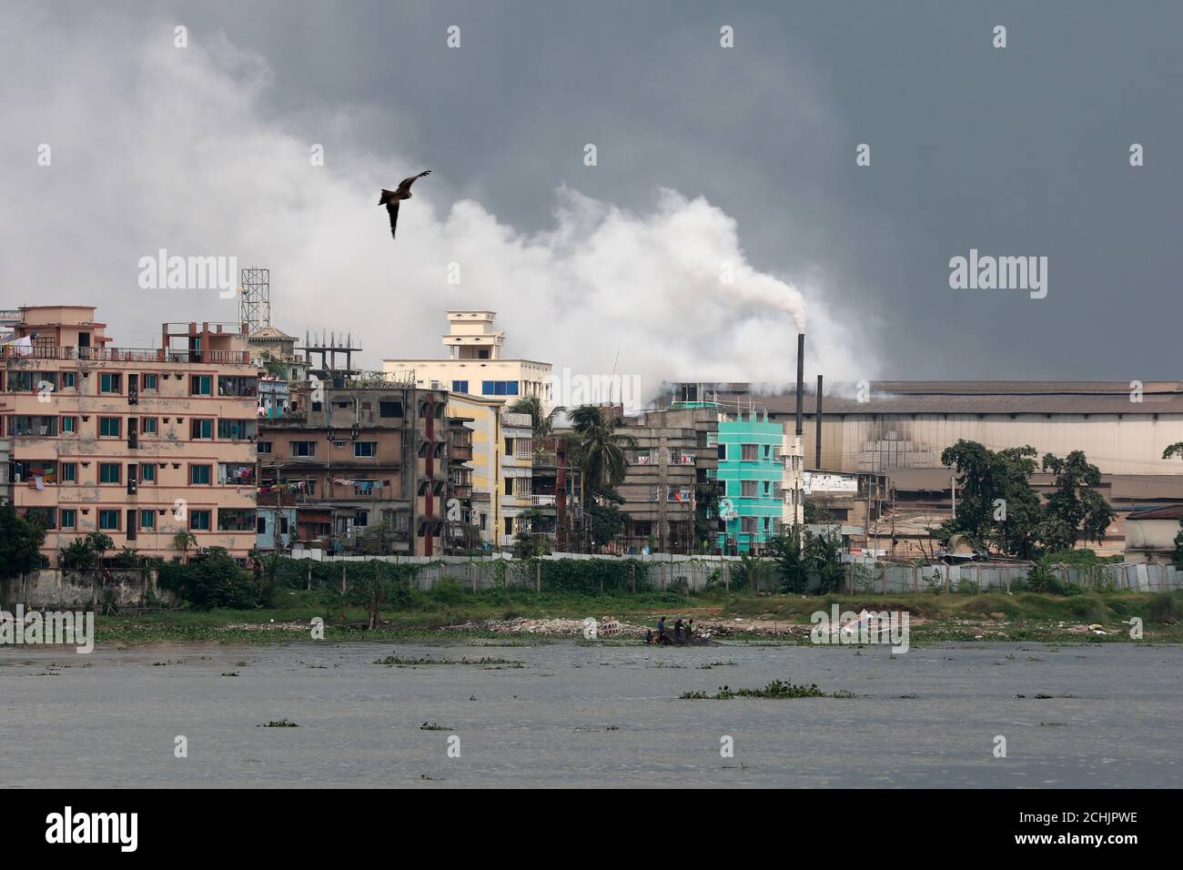 Dhaka, Bangladesh - September 09, 2020: The level of Industrial Smoke ...