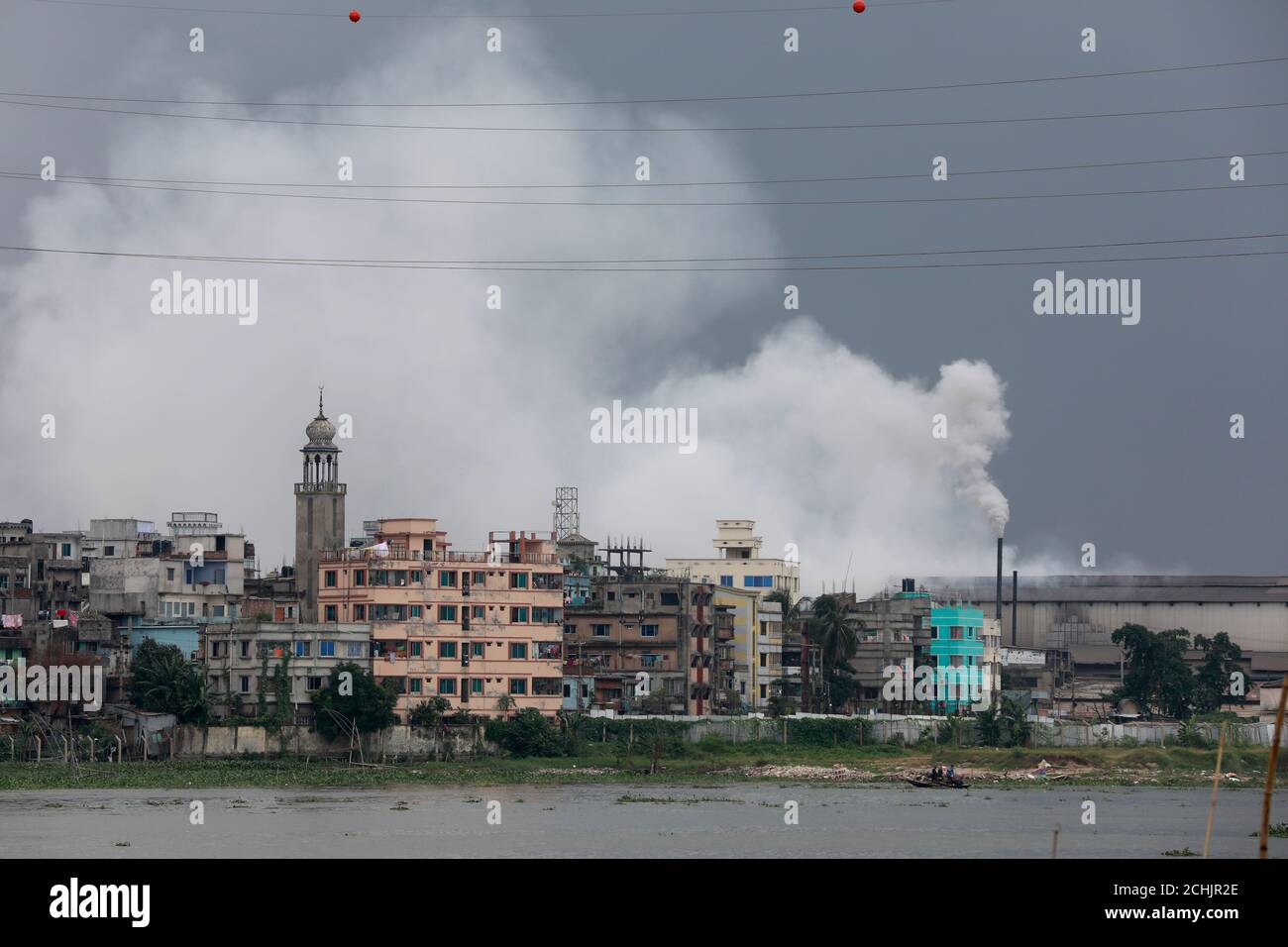 Dhaka, Bangladesh - September 09, 2020: The level of Industrial Smoke ...