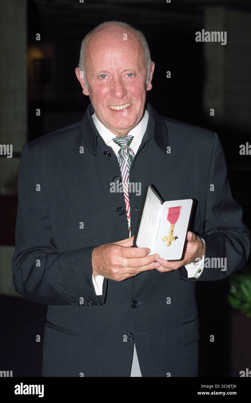 Actor Richard Wilson, who became an OBE for services to the theatre in ...