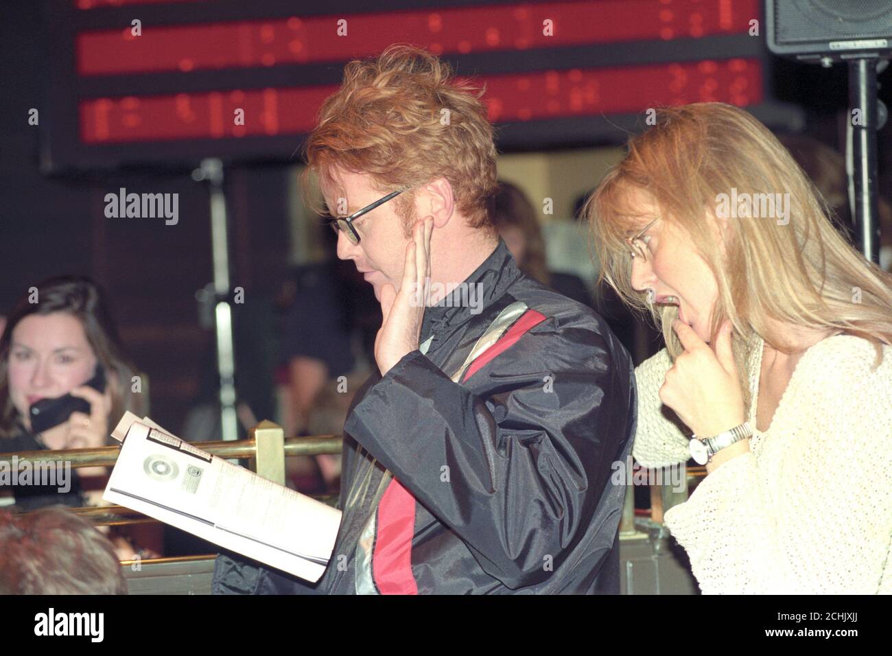 Radio One presenter and TFI Friday host Chris Evans, with a female ...