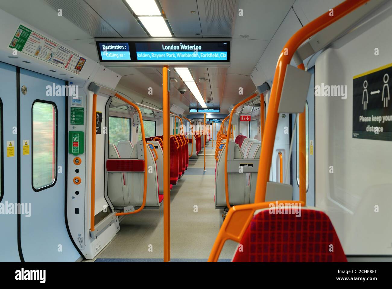 Empty train carriage hi-res stock photography and images - Alamy