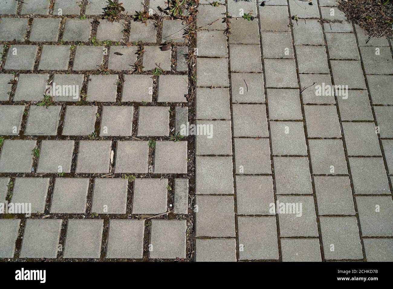 Cobblestone road with bricks of different pattern Stock Photo - Alamy
