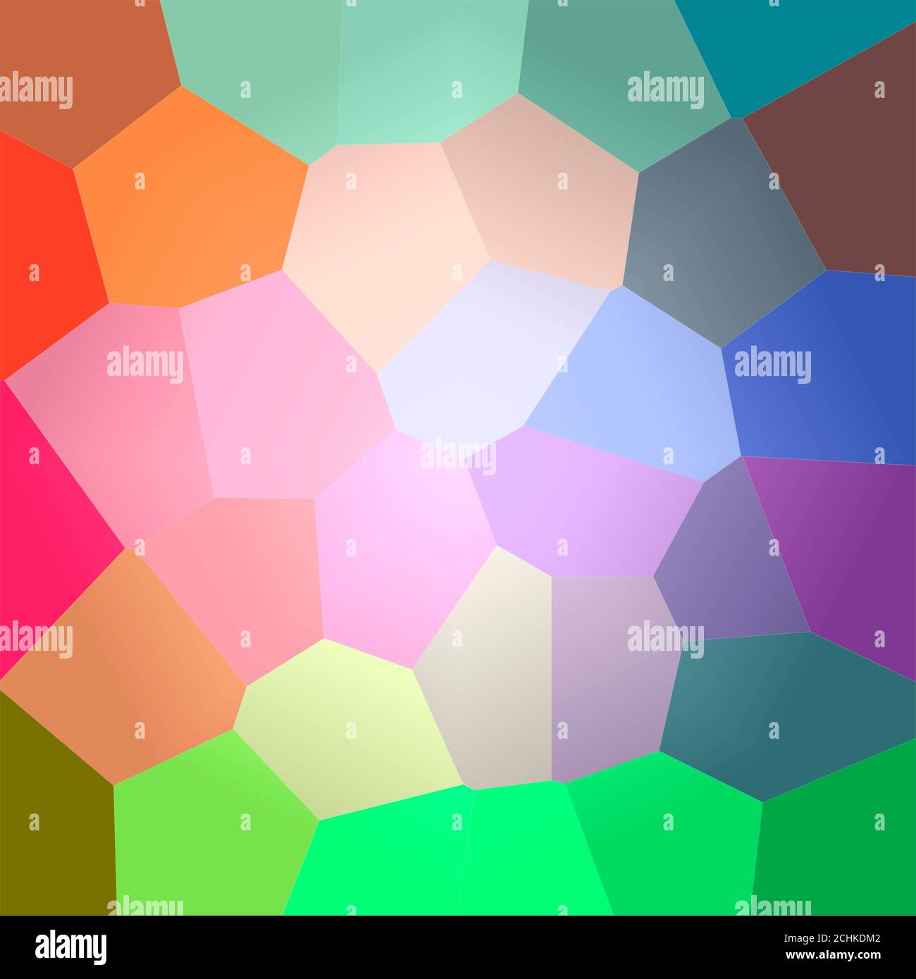 Illustration of abstract Green, Pink, Blue And Red Giant Hexagon Square ...