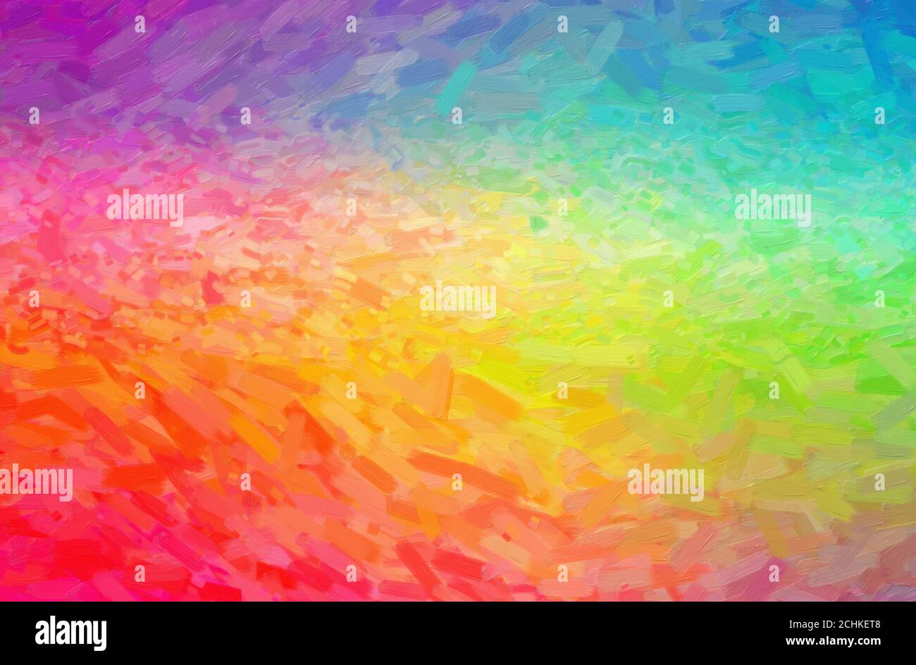 Abstract illustration of red, green, purple and blue Abstract Oil ...