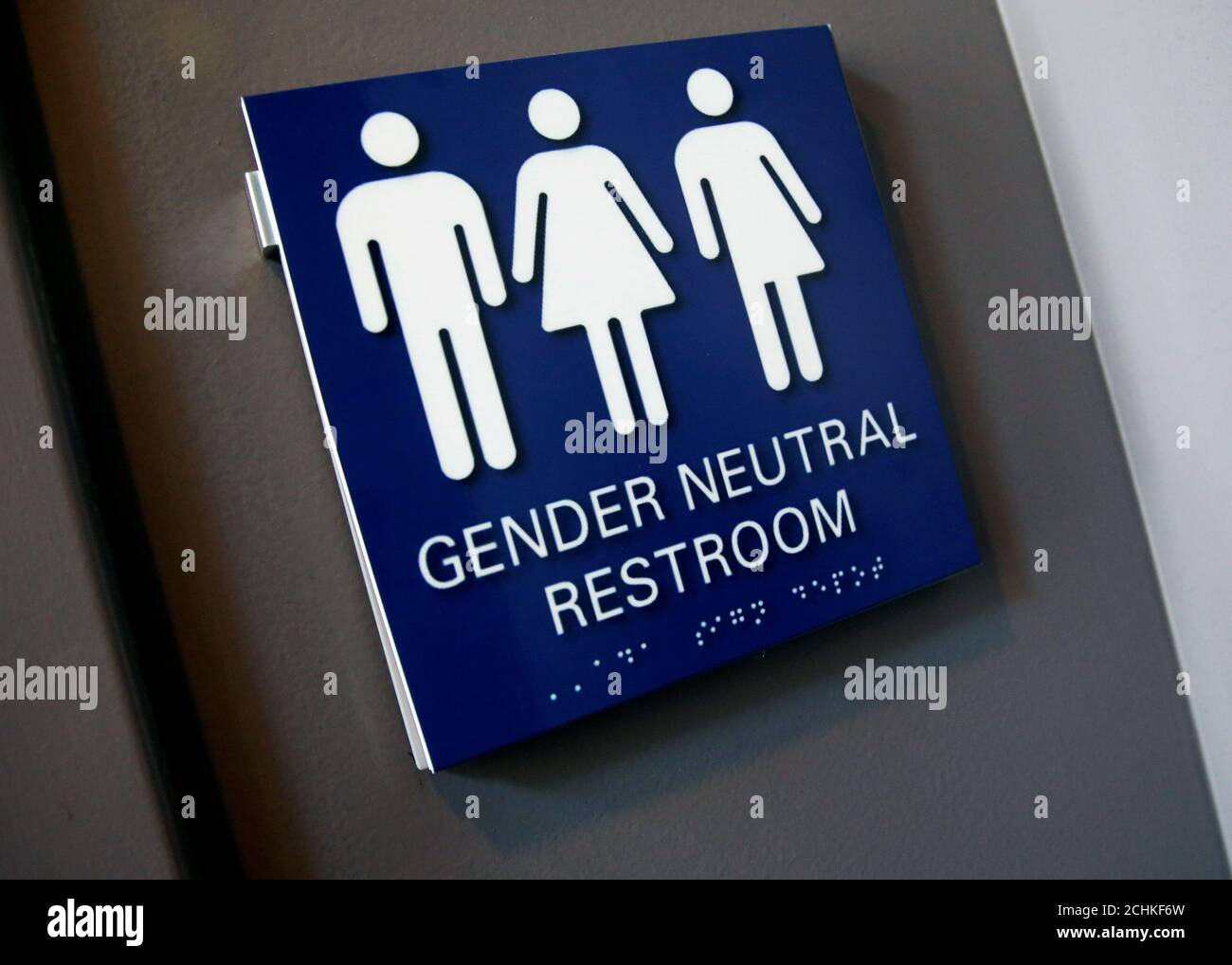 Gender neutral restroom sign hi-res stock photography and images - Alamy