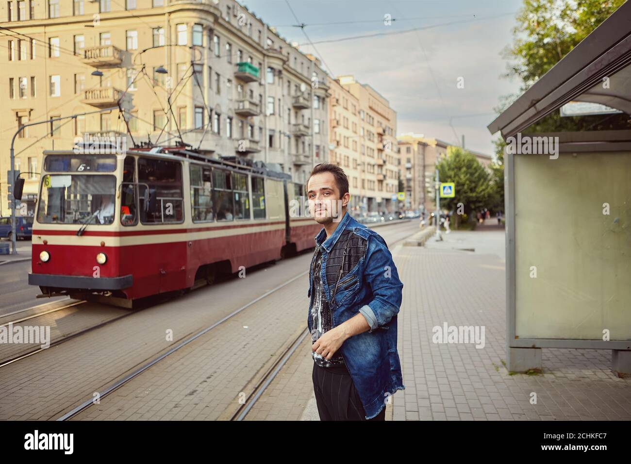 Man standing riding bus hi-res stock photography and images - Alamy