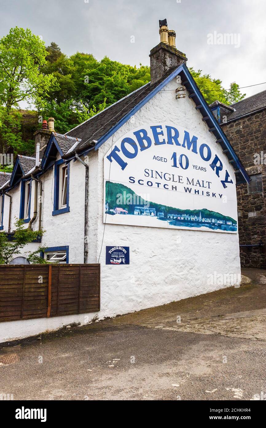 Tobermory town sign hi-res stock photography and images - Alamy