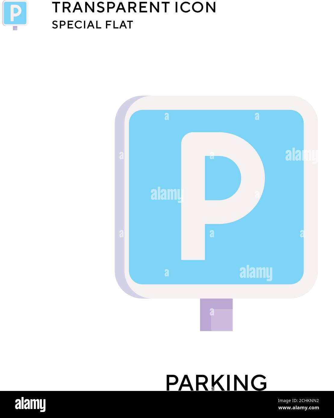 Parking vector icon. Flat style illustration. EPS 10 vector Stock ...