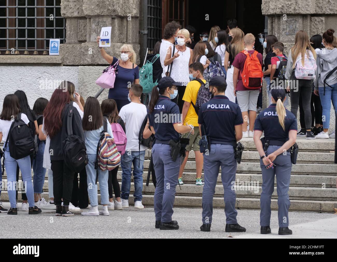 Bergamo, Italy. 14th Sep, 2020. After more than six months, schools in ...