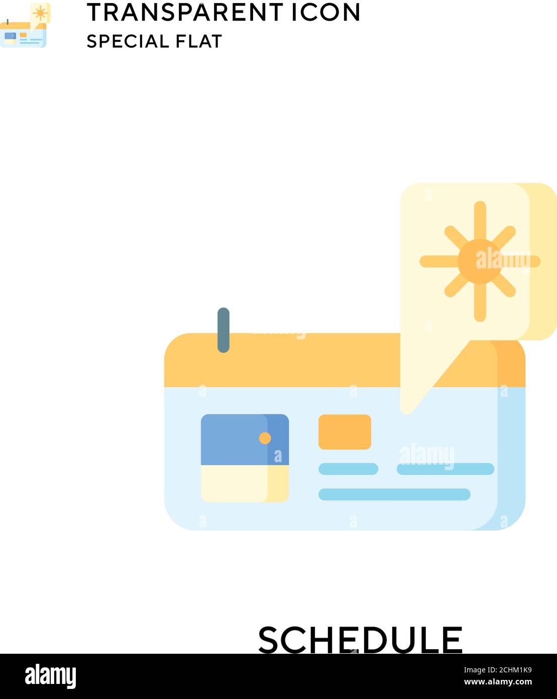 Schedule vector icon. Flat style illustration. EPS 10 vector Stock ...
