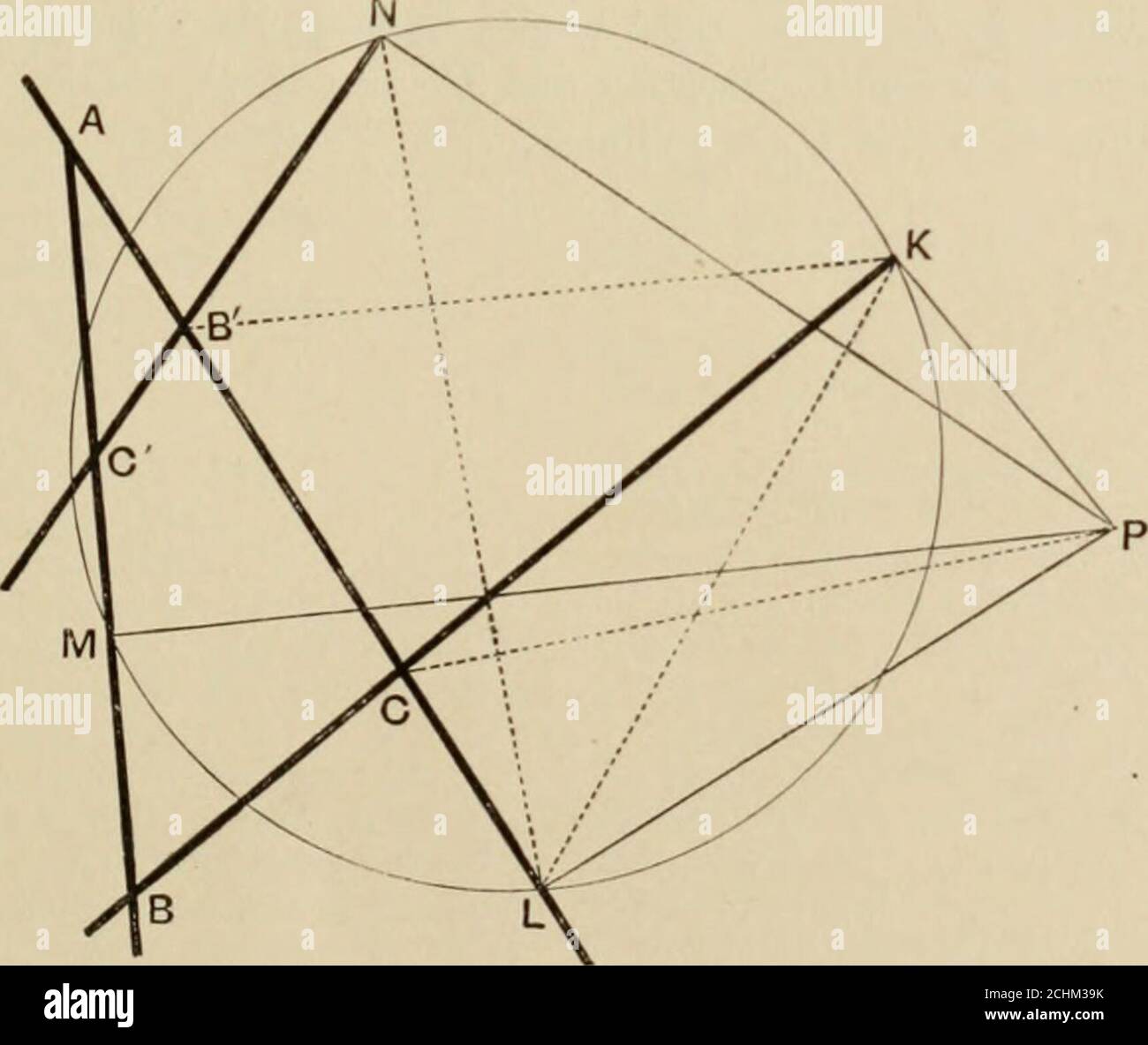 . The principles of projective geometry applied to the straight line ...