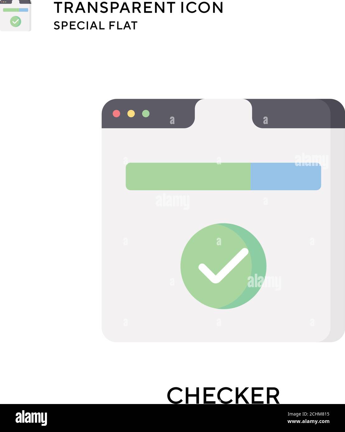 Checker vector icon. Flat style illustration. EPS 10 vector Stock ...