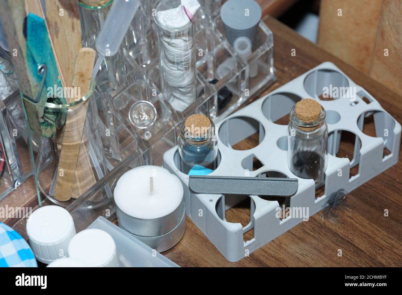 High angle shot of a small laboratory for children Stock Photo - Alamy