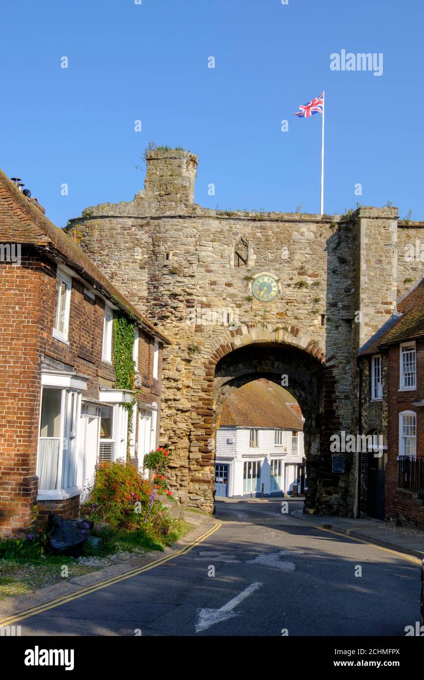 The ancient Landgate, Rye, East Sussex, UK Stock Photo - Alamy