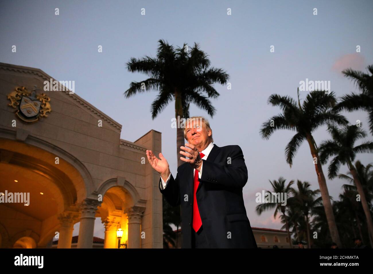 President trump and marching band hi-res stock photography and images ...