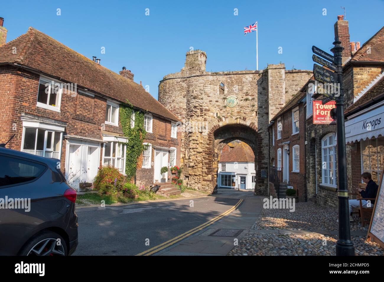 The medieval Landgate, Rye, East Sussex, UK Stock Photo - Alamy