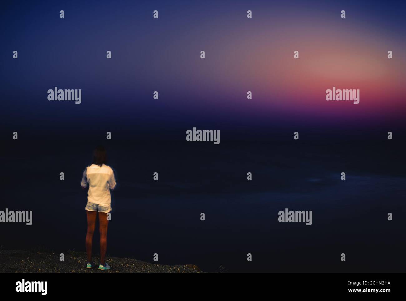 Girl at sea hi-res stock photography and images - Alamy