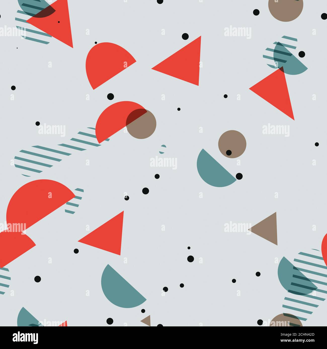 Abstract Figures Seamless Pattern - Repeating ornament for textile ...