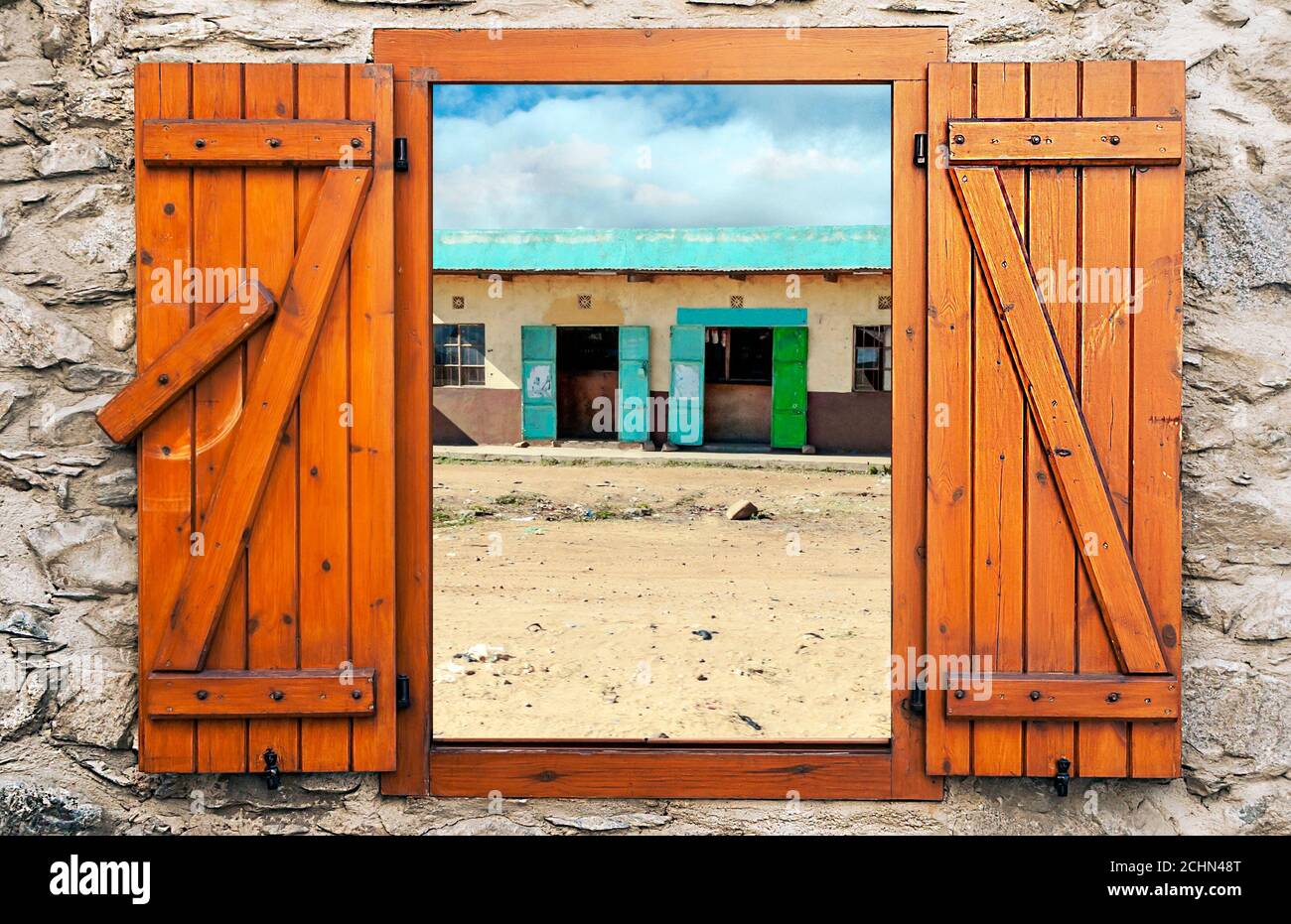 Authentic maasai village hi-res stock photography and images - Alamy