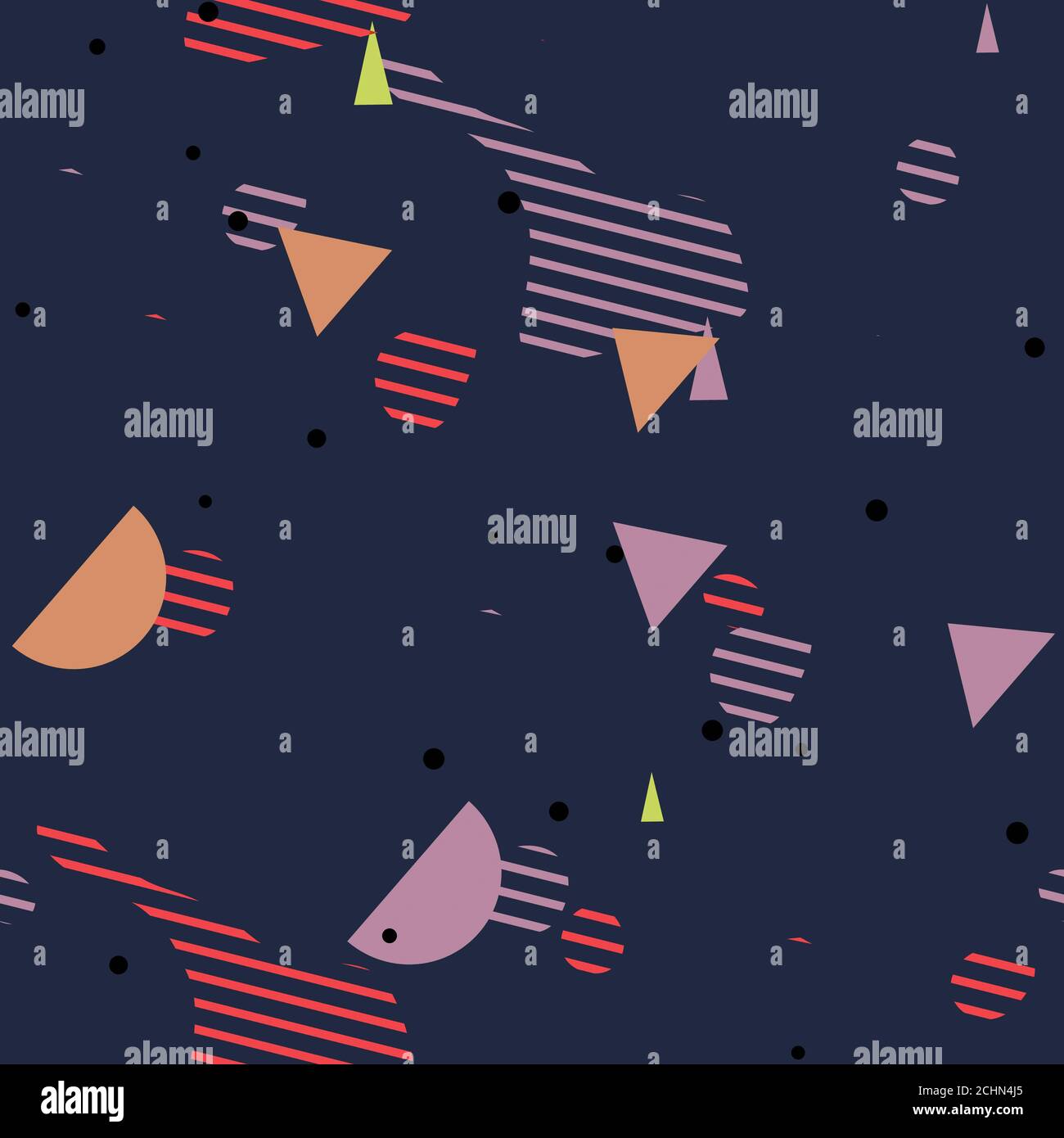 Abstract Figures Seamless Pattern - Repeating ornament for textile ...
