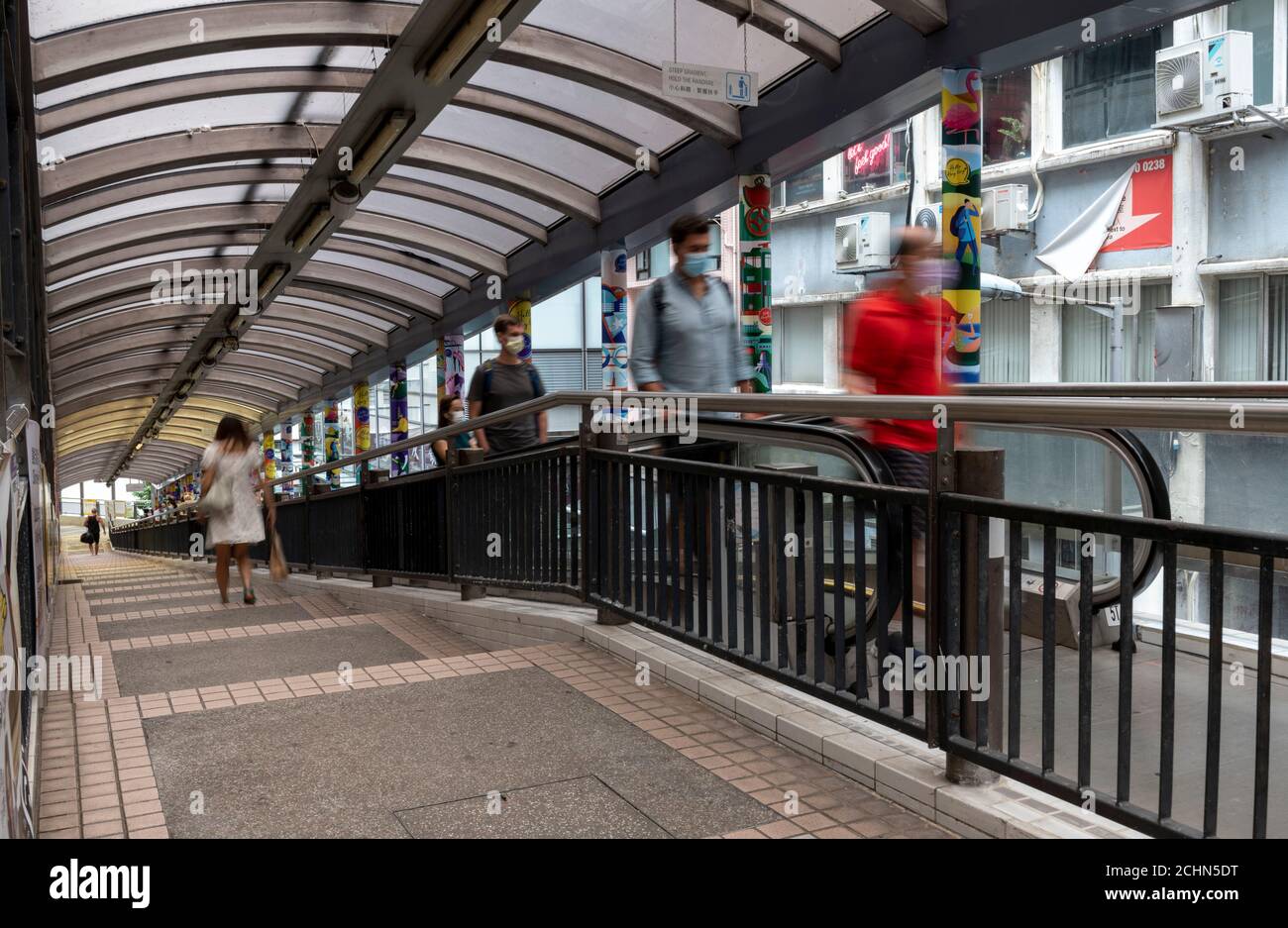 Worlds longest escalator system hi-res stock photography and images - Alamy