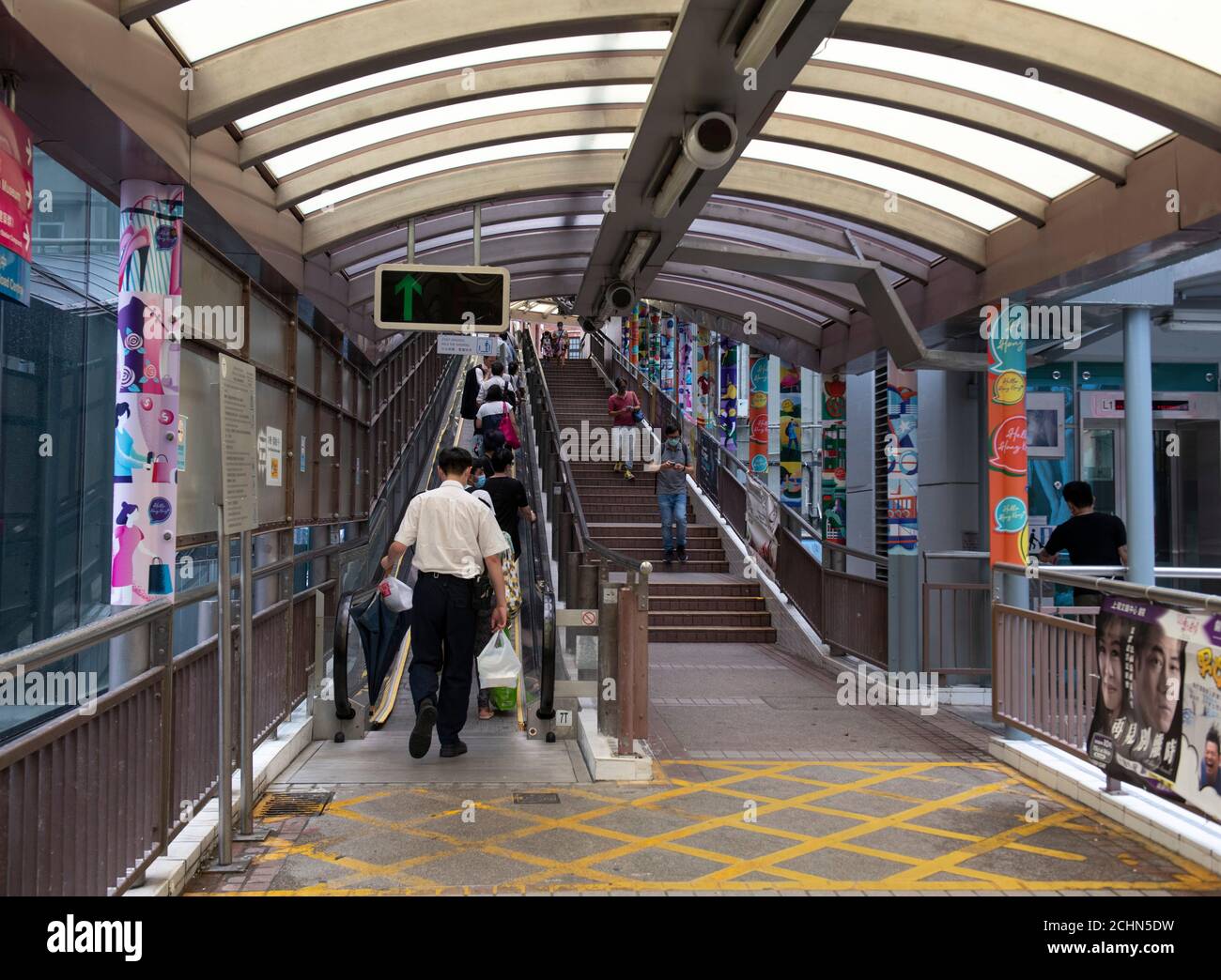 Hong Kong,China:11 Sep,2020. The famous outdoor Central-Mid levels ...