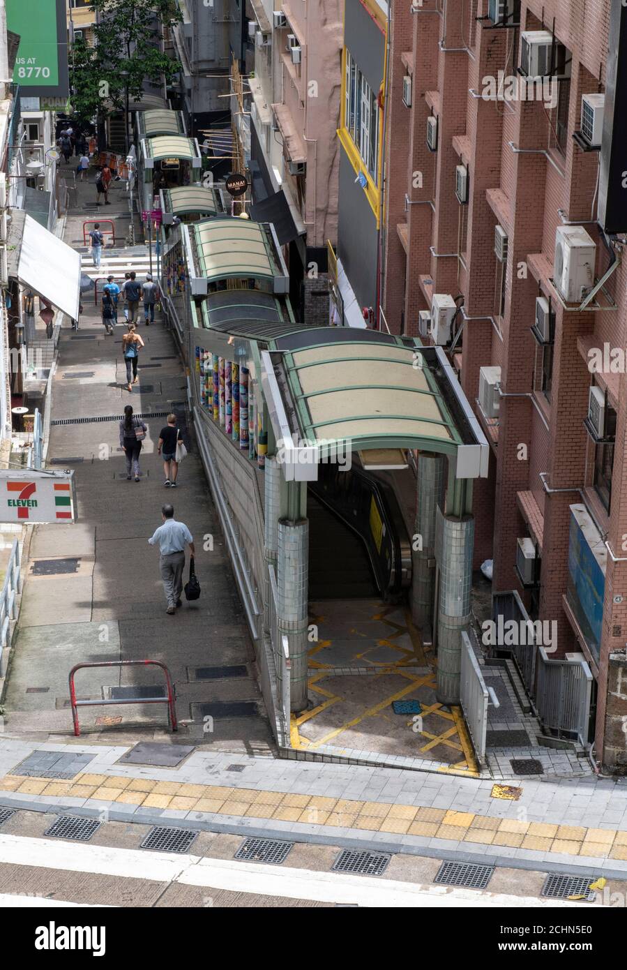 Hong Kong,China:11 Sep,2020. The famous outdoor Central-Mid levels ...