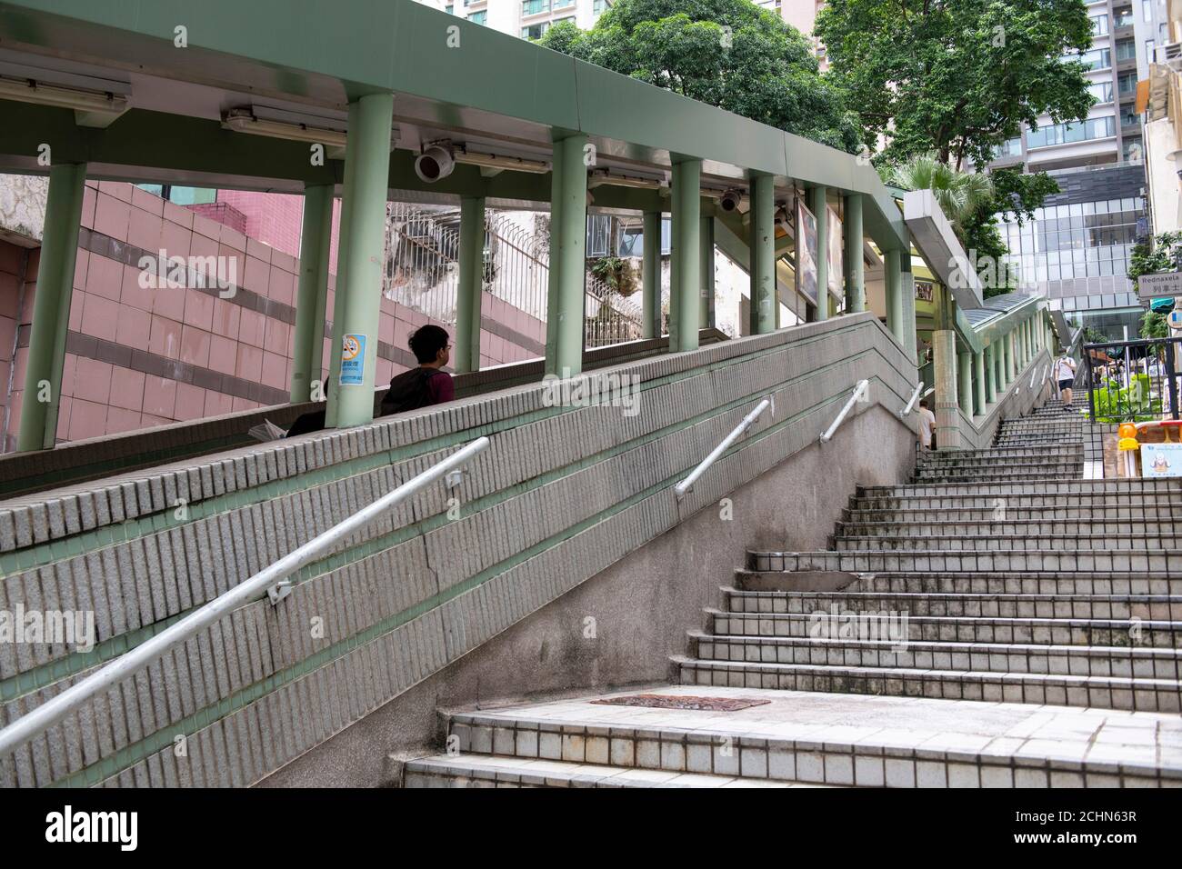 Worlds longest escalator system hi-res stock photography and images - Alamy