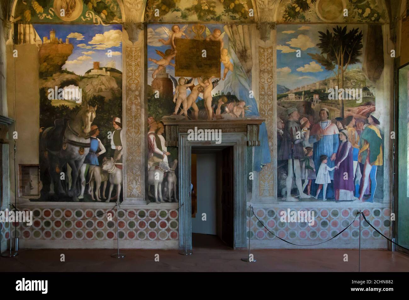 The bridal chamber in Ducal Palace of Mantua, Italy Stock Photo - Alamy