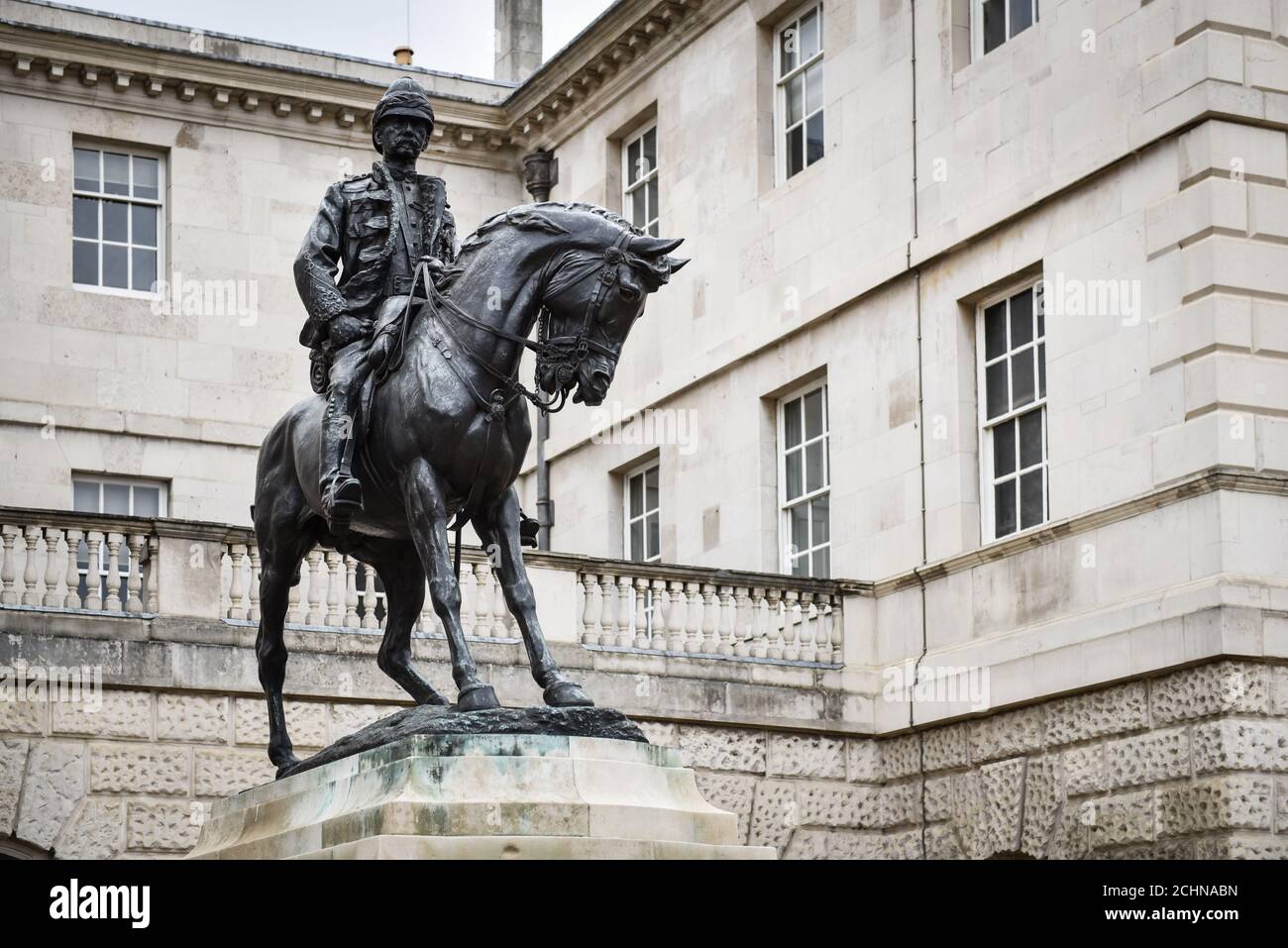 Elegant monuments and historical buildings in London in England Stock ...