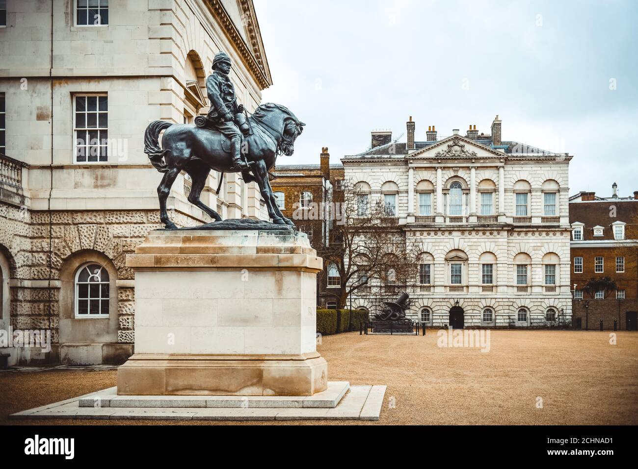 Elegant monuments and historical buildings in London in England Stock ...