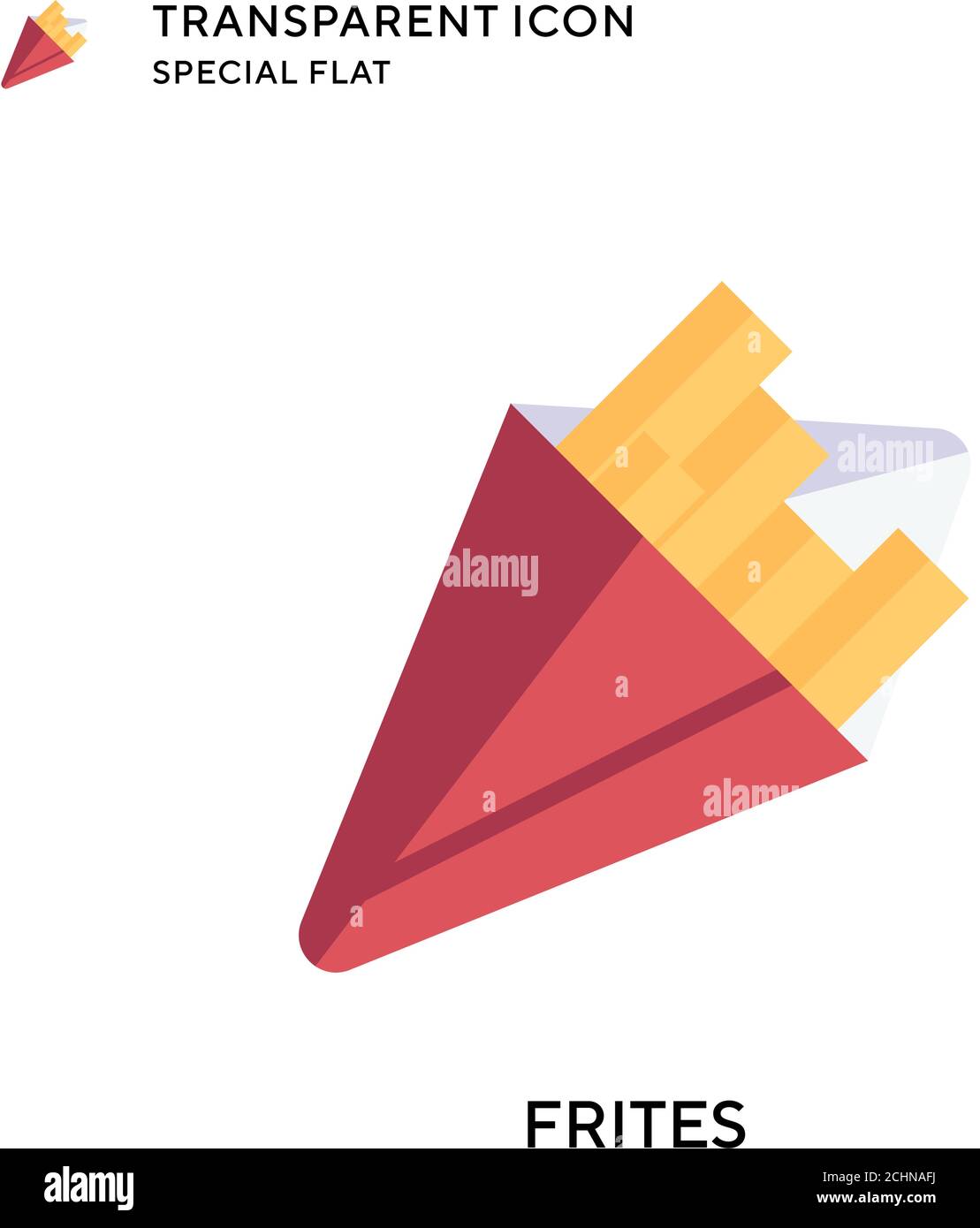 Frites vector icon. Flat style illustration. EPS 10 vector Stock Vector ...