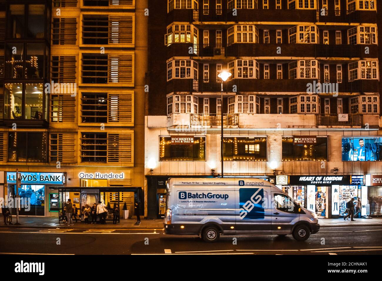 Great Britain, England. Beautiful streets of London at night Stock ...