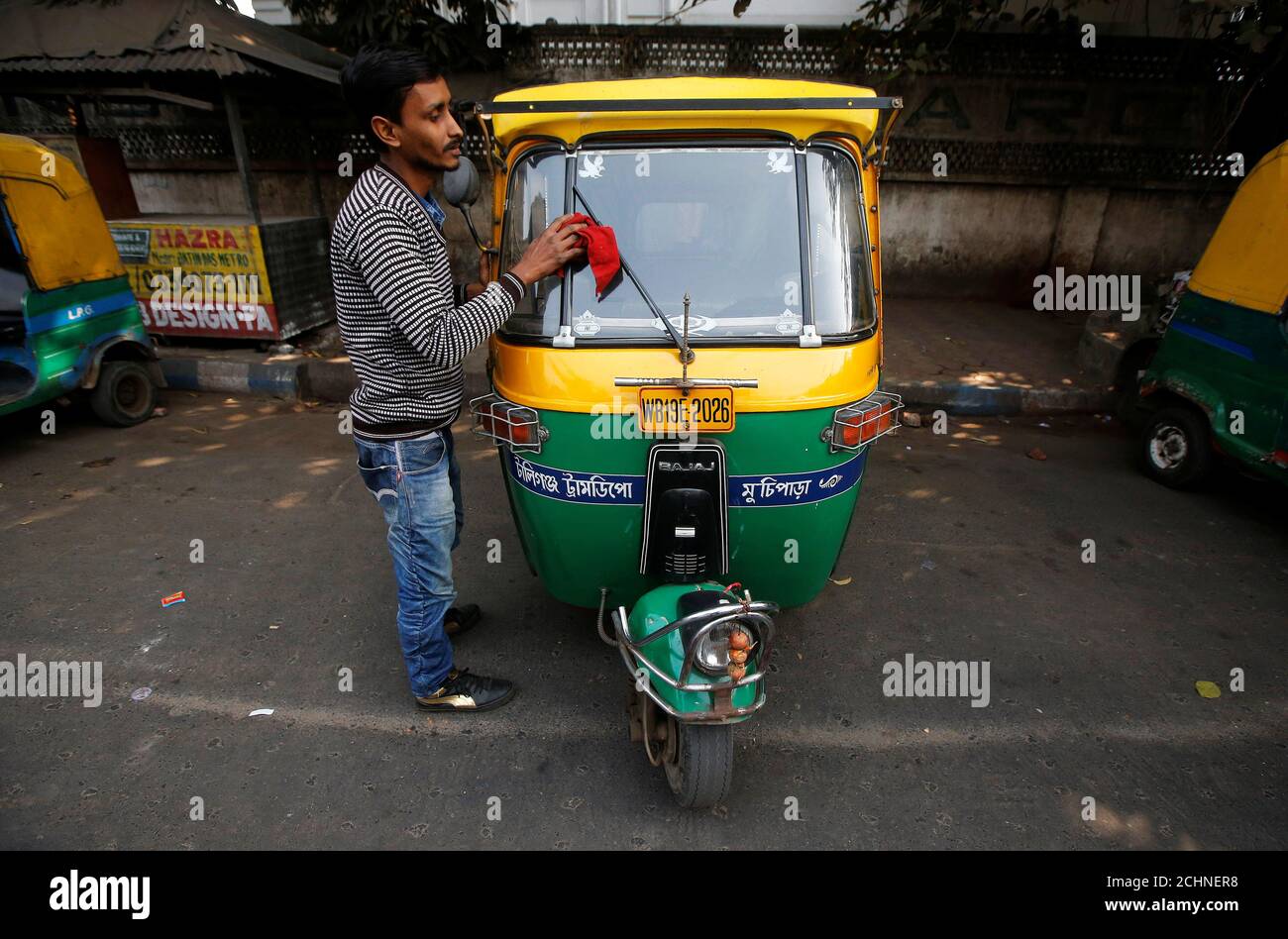 Bajaj driver hi-res stock photography and images - Alamy