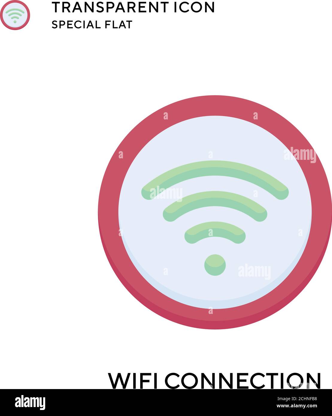 Wifi connection vector icon. Flat style illustration. EPS 10 vector ...
