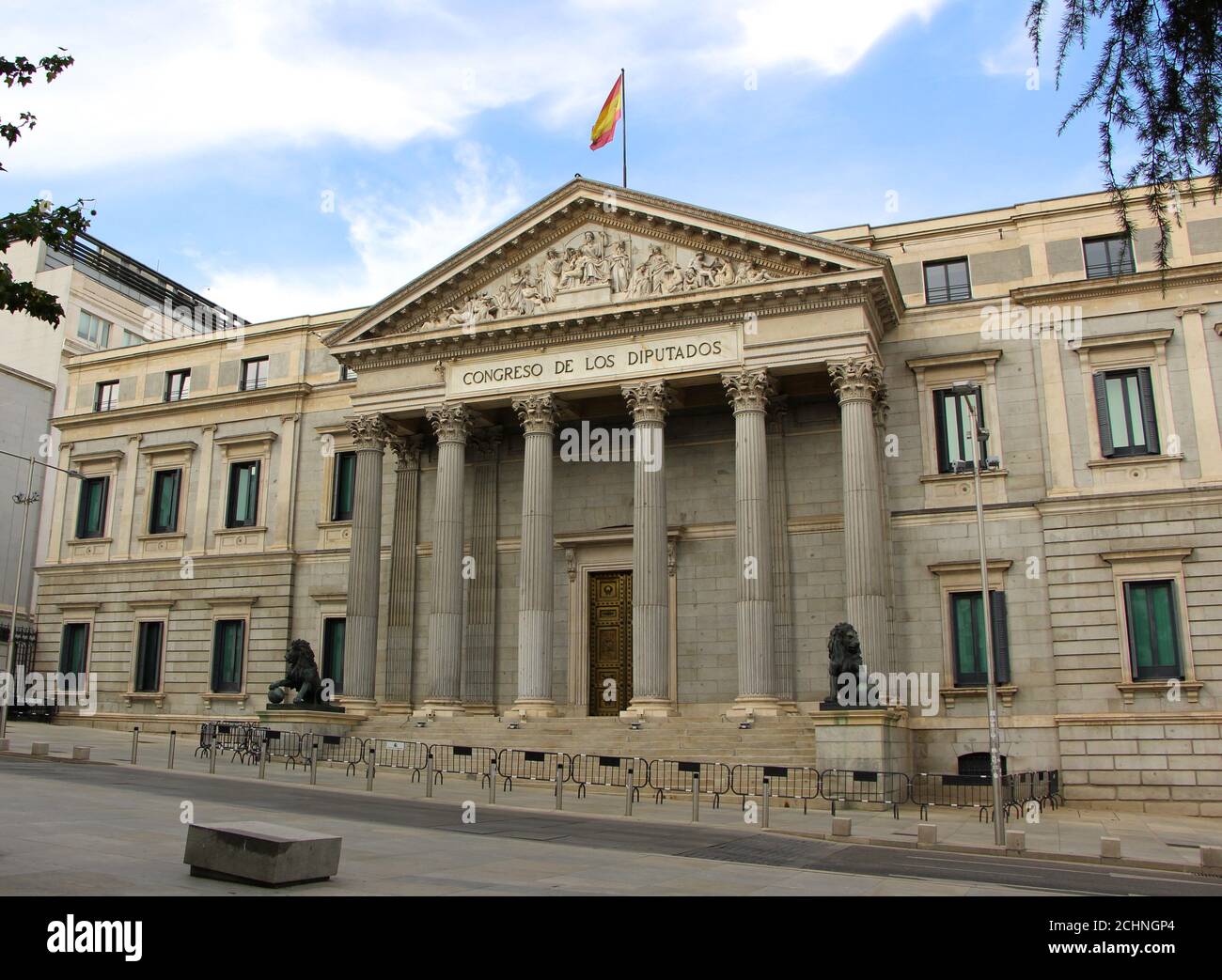 Palacio de las Cortes de España Spanish Parliament building in the ...