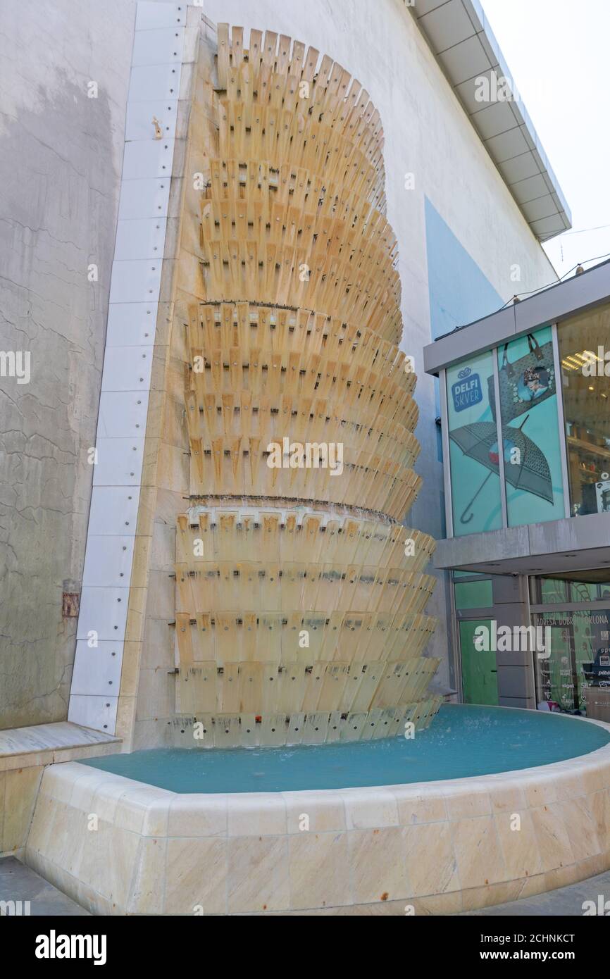 Belgrade, Serbia - June 30, 2019: Memorial Water Fountain Slap ...