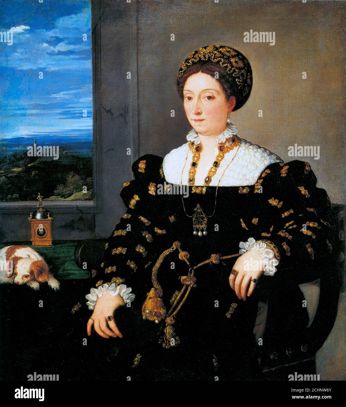 A vintage portrait artwork royal european habsburg line spanish ...