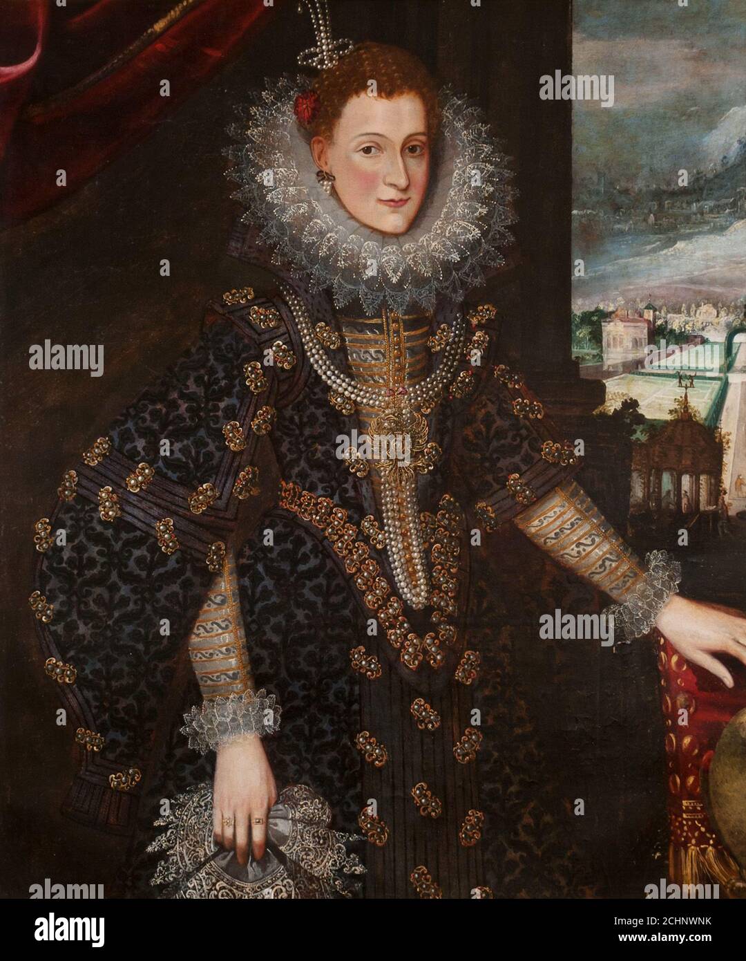 A vintage portrait artwork royal european habsburg line spanish ...