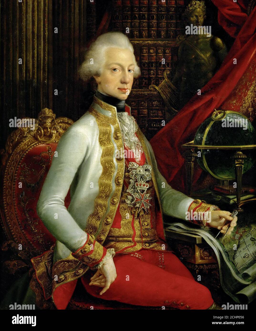 A vintage portrait artwork royal european habsburg line spanish ...