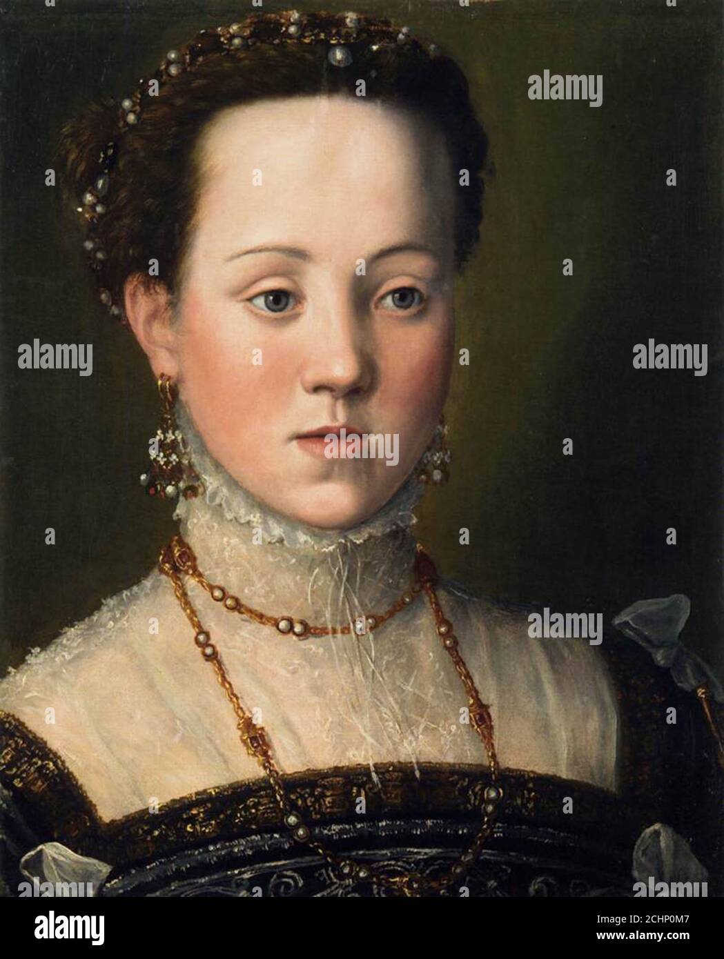 A vintage portrait artwork royal european habsburg line spanish ...