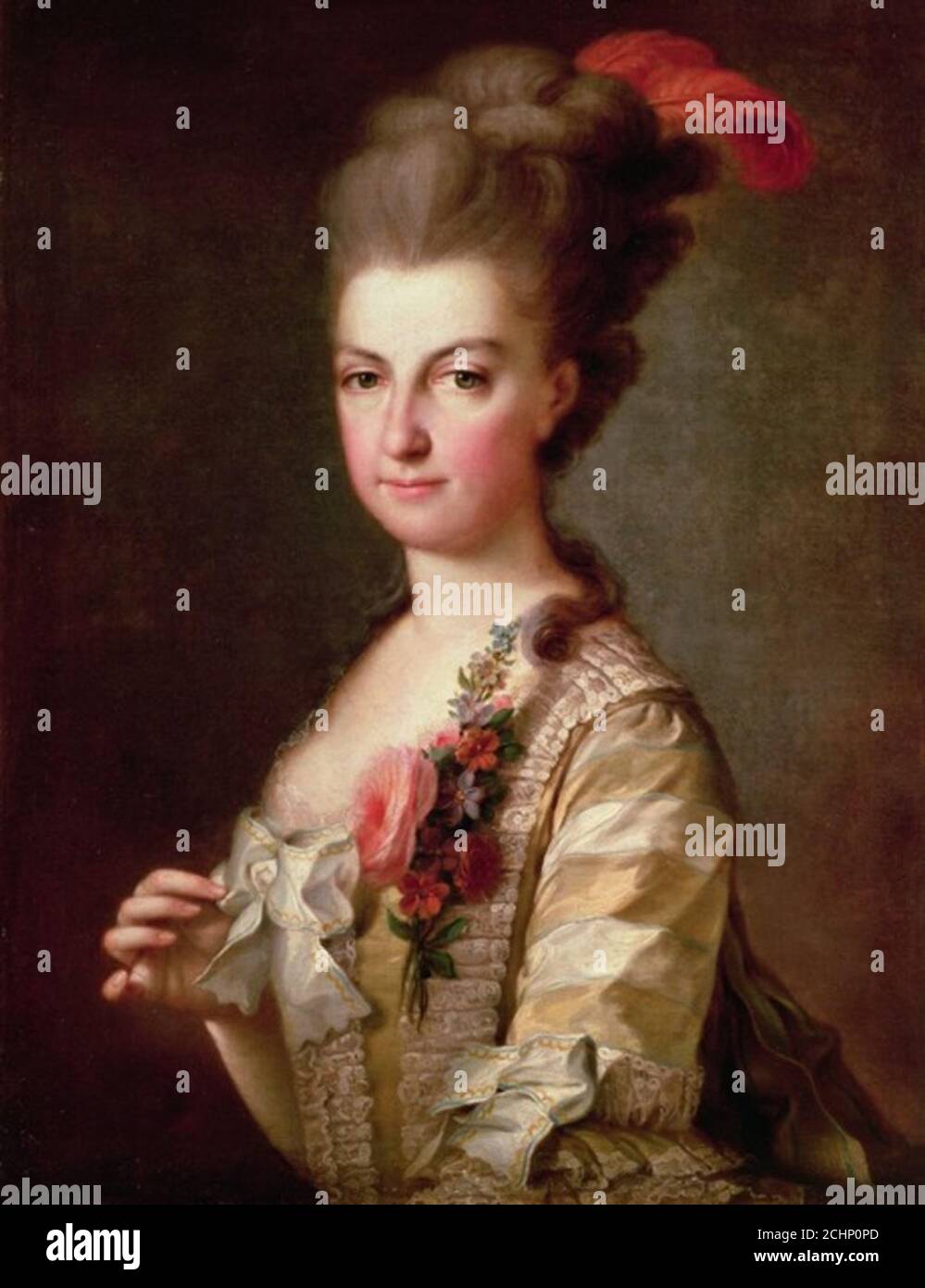 A vintage portrait artwork royal european habsburg line spanish ...