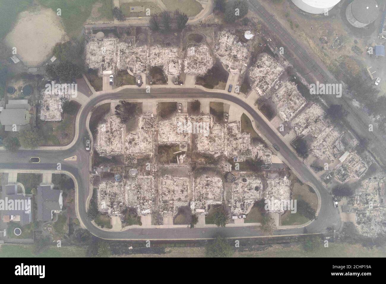 Phoenix, Oregon, USA. 12th Sep, 2020. The Samuel Lane Loop neighborhood ...