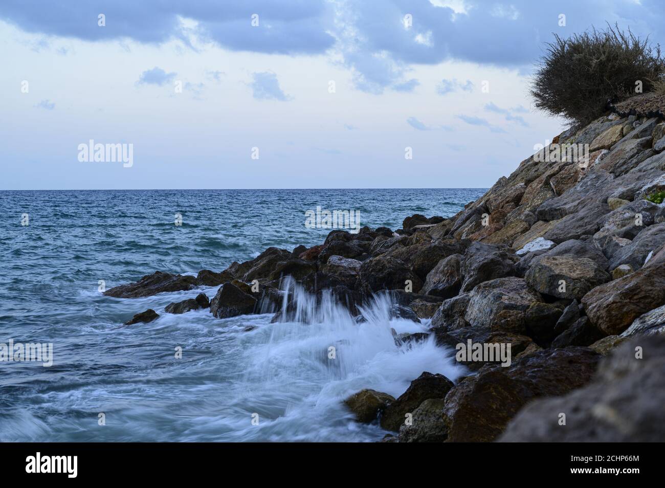 Shot from a sea with stones Stock Photo - Alamy