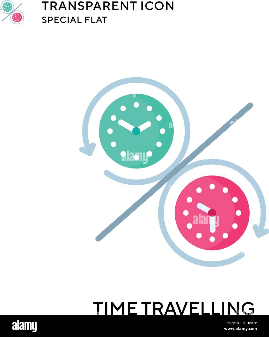 Time warp clock Stock Vector Images - Alamy