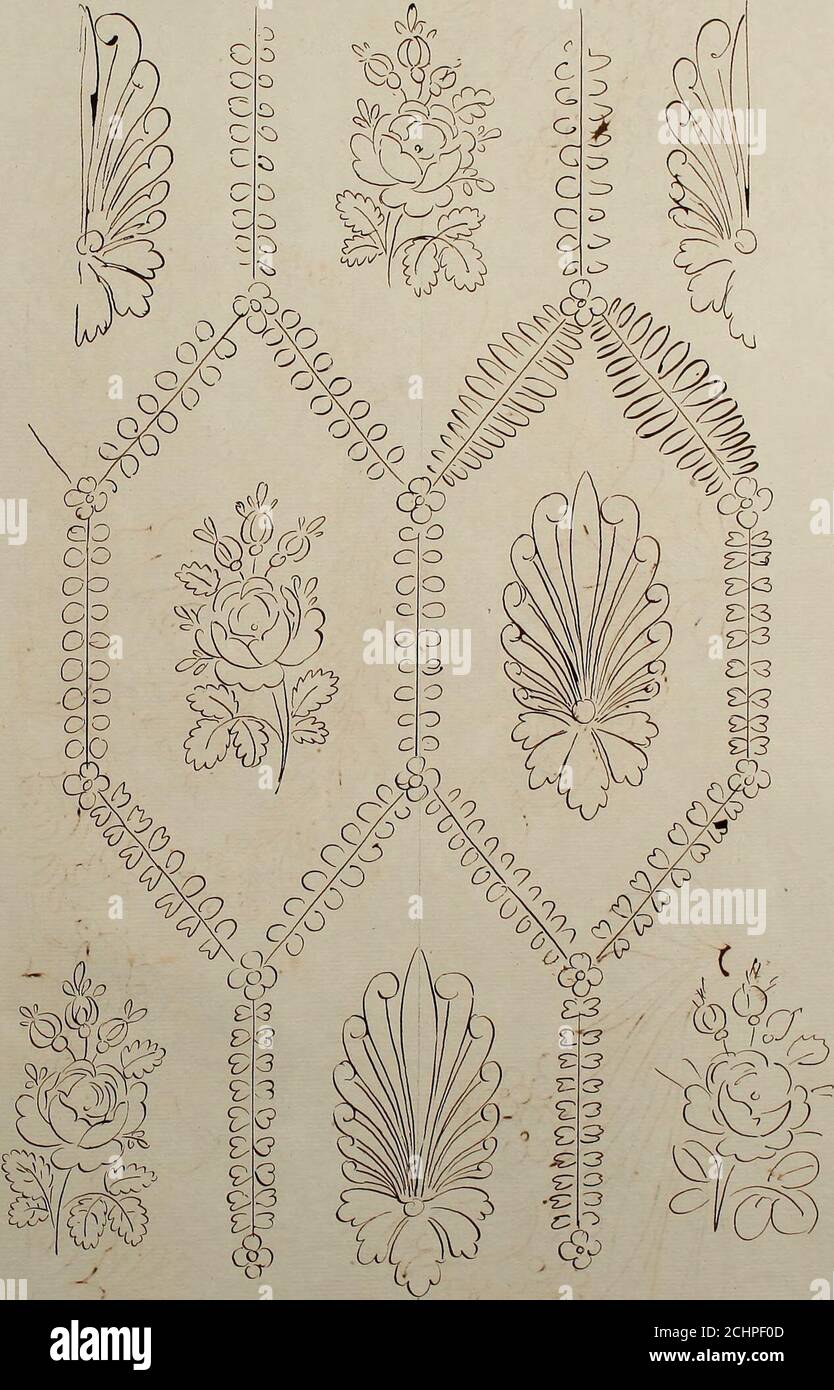 . Directoire designs for textiles Stock Photo - Alamy