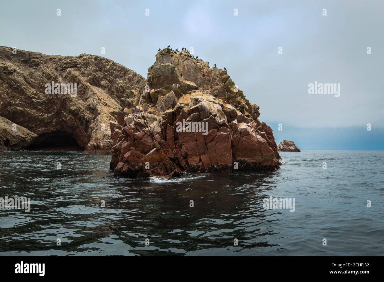 Rock Formation and Soaring Cliffs, Paracas, Ballestas Island, Paracas ...